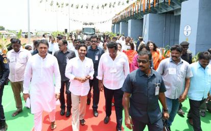 CM YS Jagan inaugurated Mekapati Gautam Reddy Sangam Barrage in Sri ...