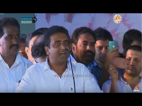 YSRCP Leader Kasu Mahesh Reddy Speech from YS Jagan Rythu Deeksha ...